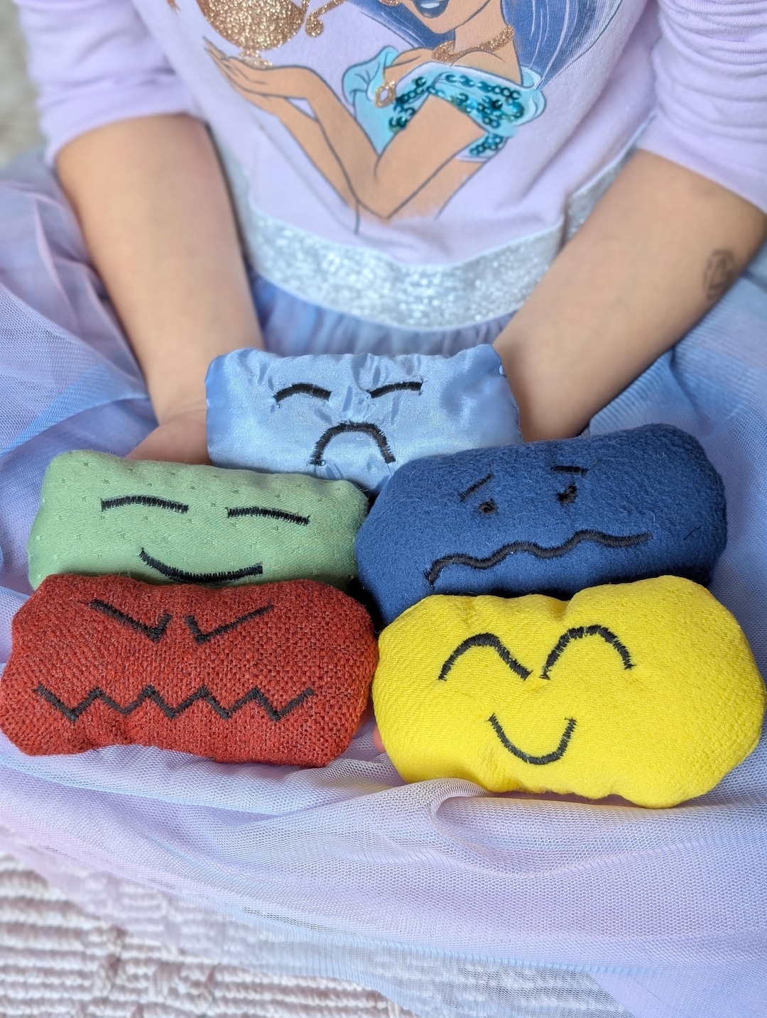 Weighted Emotion Bean Bag Set – Sensory Regulation Therapy Tool for ...