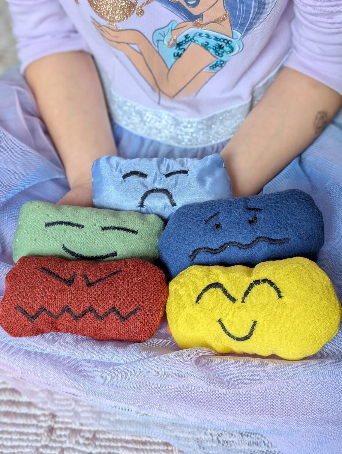 Weighted Emotion Bean Bag Set – Sensory Regulation Therapy Tool for ...