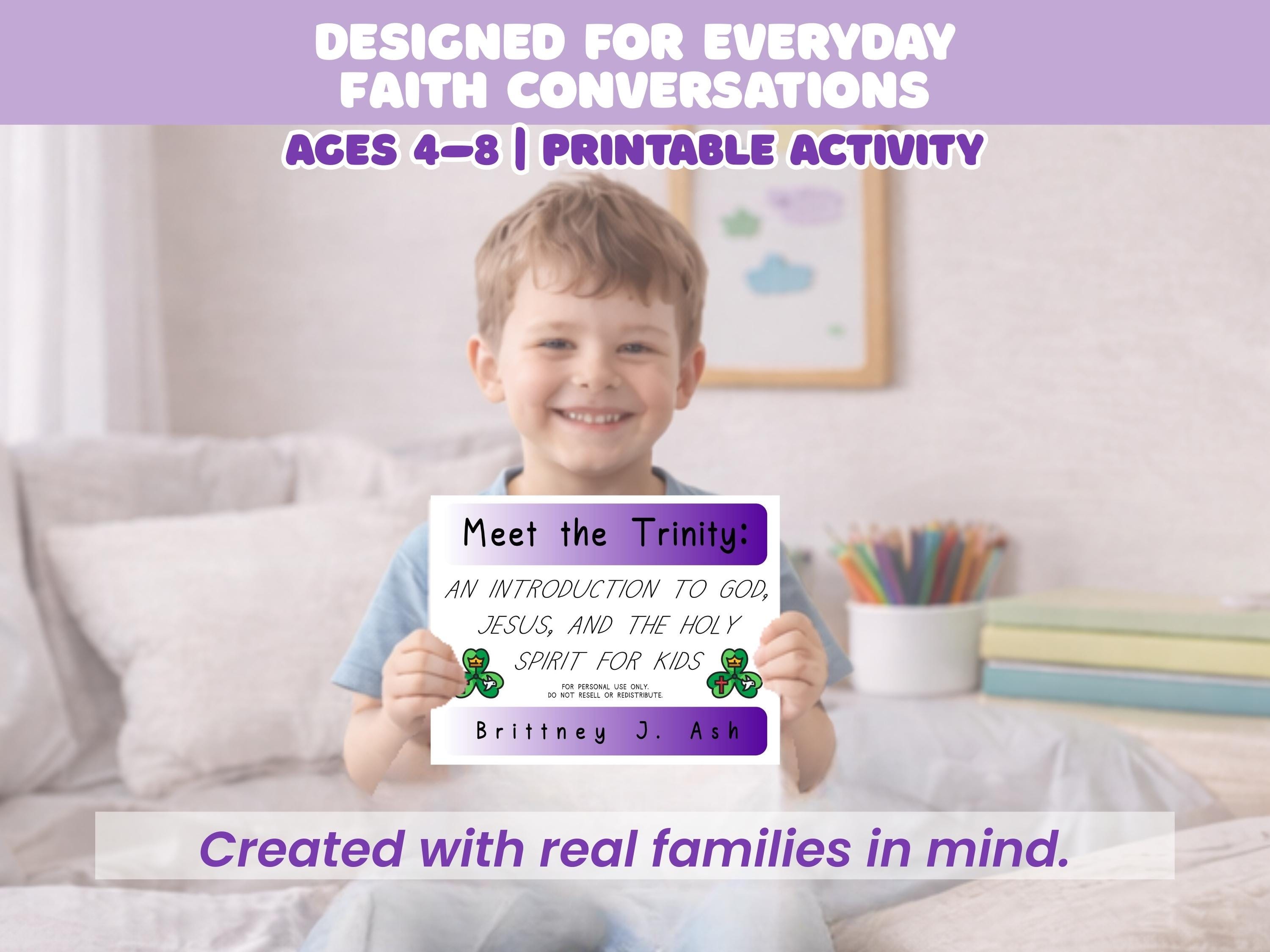 Meet the Trinity for Kids Printable | Who is God Jesus Holy Spirit ...