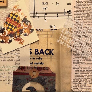 Assorted Paper Off-cuts and Trims in Neutral Palette for Junk Journals ...