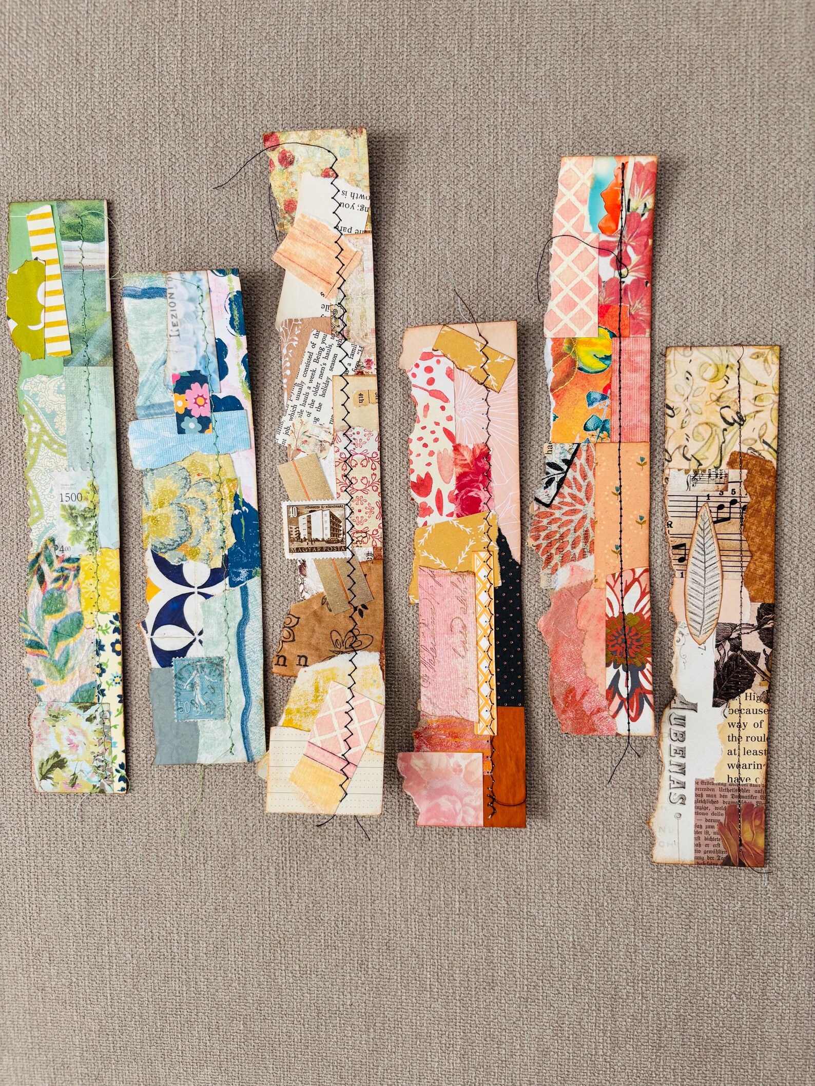 Stitched Decorative Snippets, Paper Edge Trims, Embellishments, Junk ...