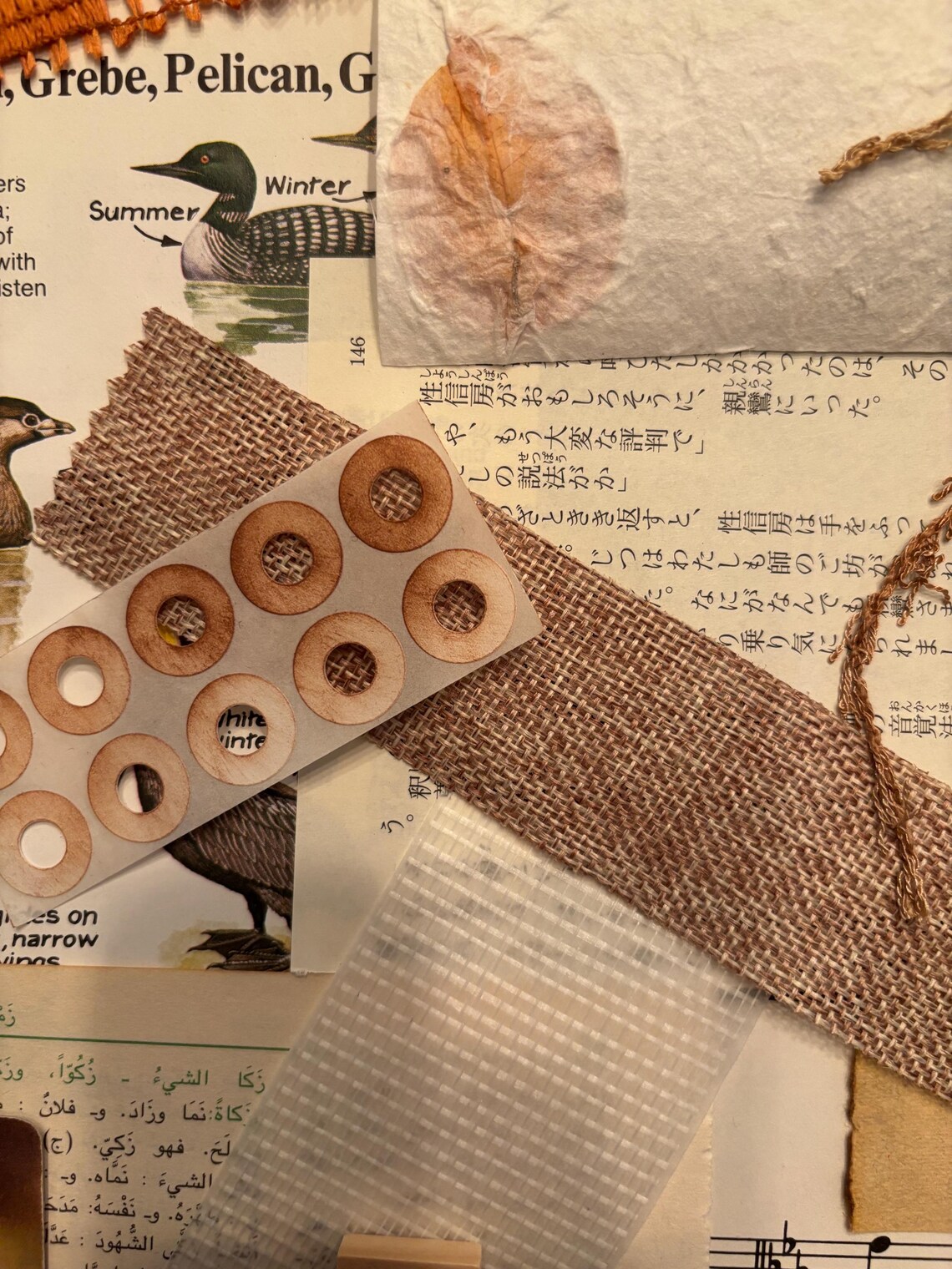 Assorted Paper Off-cuts and Trims in Neutral Palette for Junk Journals ...