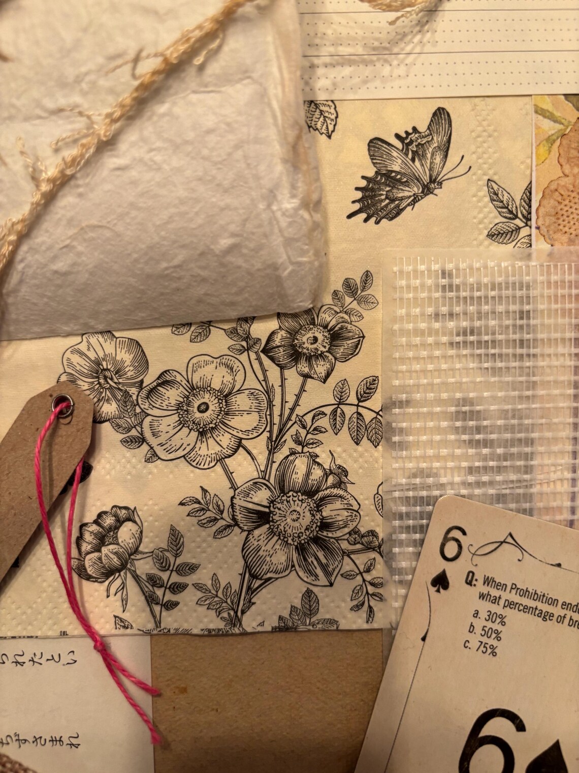 Assorted Paper Off-cuts and Trims in Neutral Palette for Junk Journals ...
