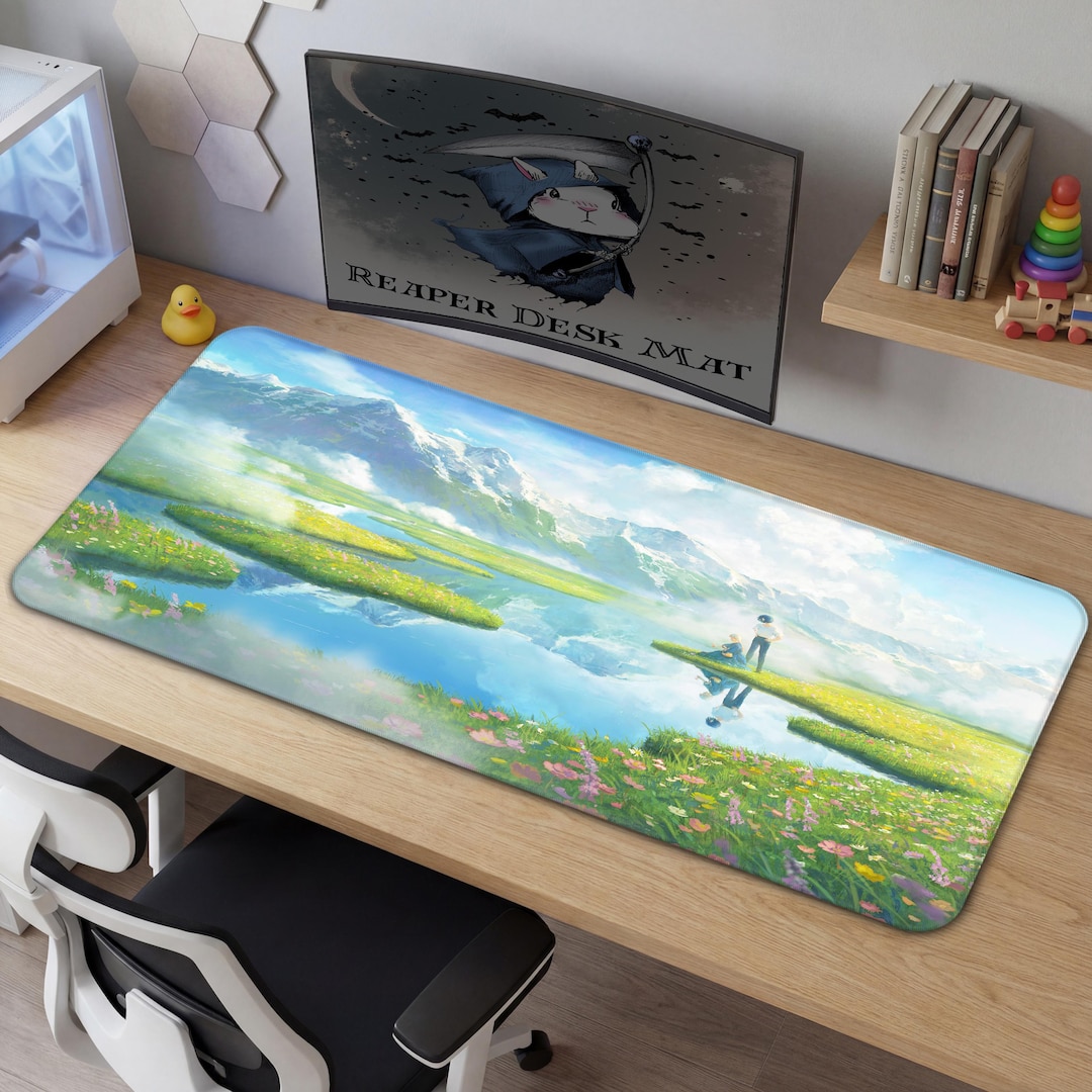 Howl’s Moving Castle Desk Mat | Ghibli Anime Landscape | Howl and ...