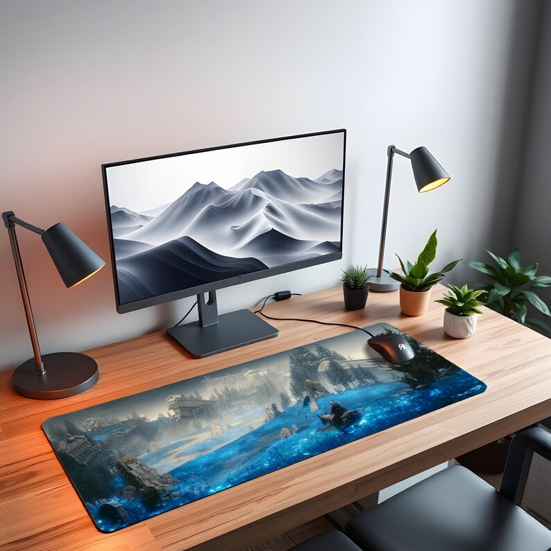 Elden Ring Desk Mat | Lands Between Mouse Pad | Large Desk Pad | Dark ...