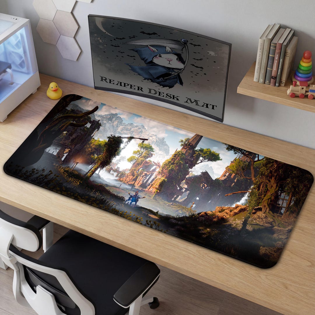 Horizon Zero Dawn Desk Mat | Ancient Ruins Landscape | Post-apocalyptic ...