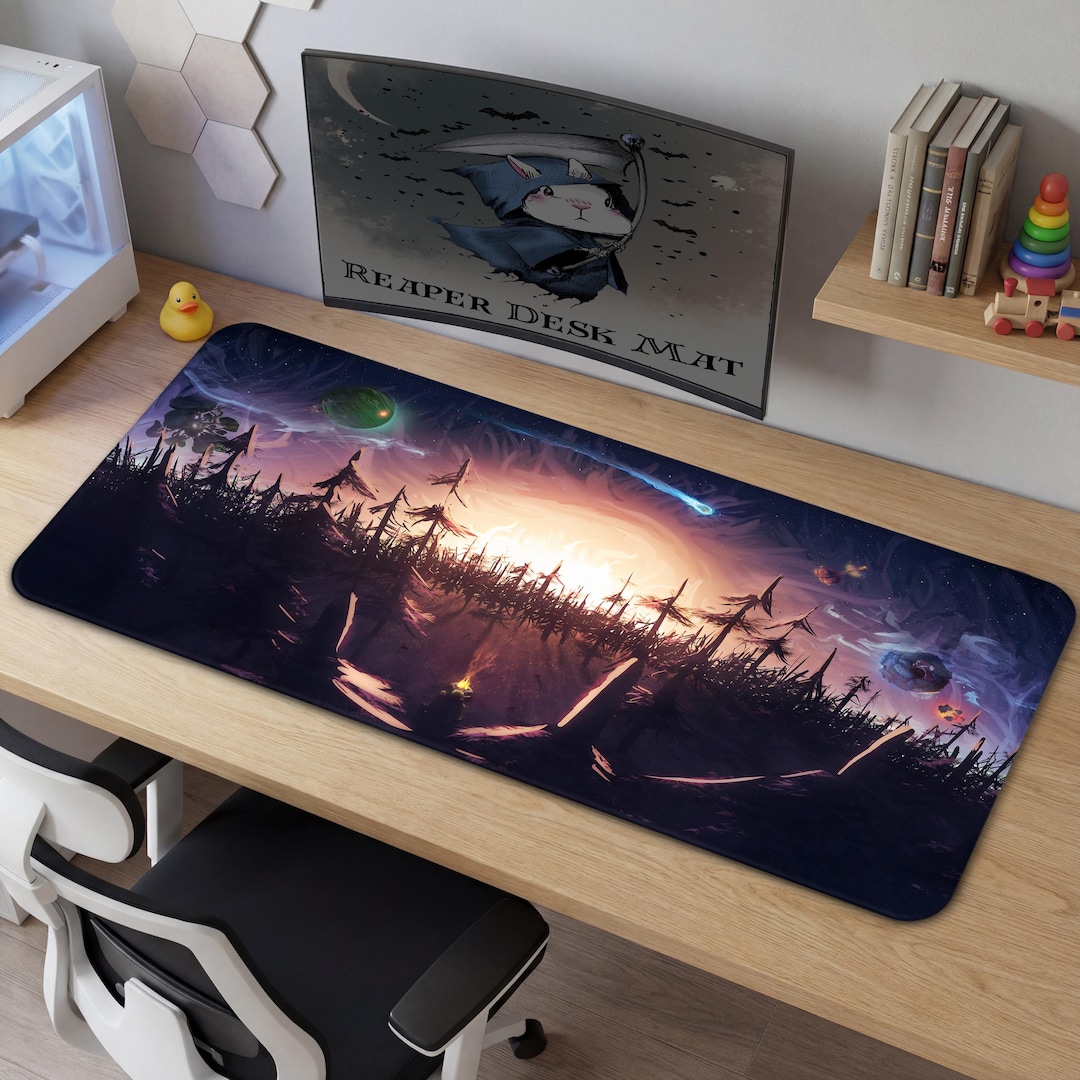 Outer Wilds Desk Mat | Supernova Cycle Art | Cosmic Exploration Mouse ...