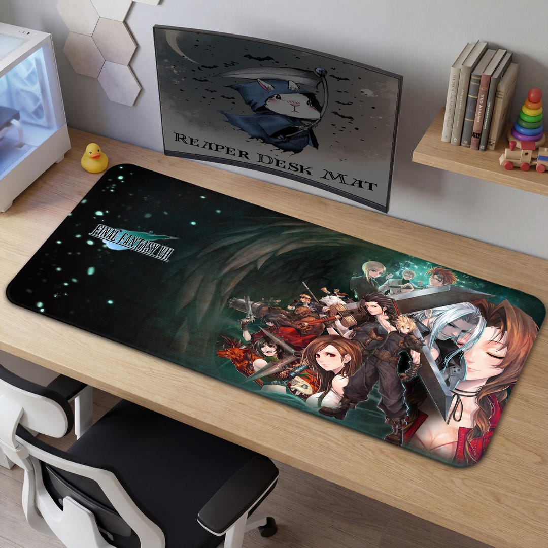 Final Fantasy Desk Mat | Aerith & Sephiroth Art | Large Desk Pad ...