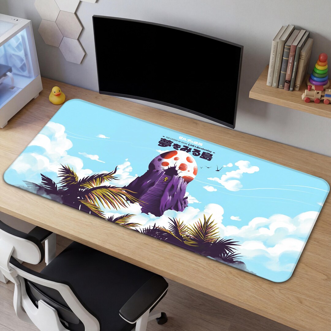 Zelda Link's Awakening Desk Mat, Wind Fish Egg Sky Scene Gaming Pad - Etsy