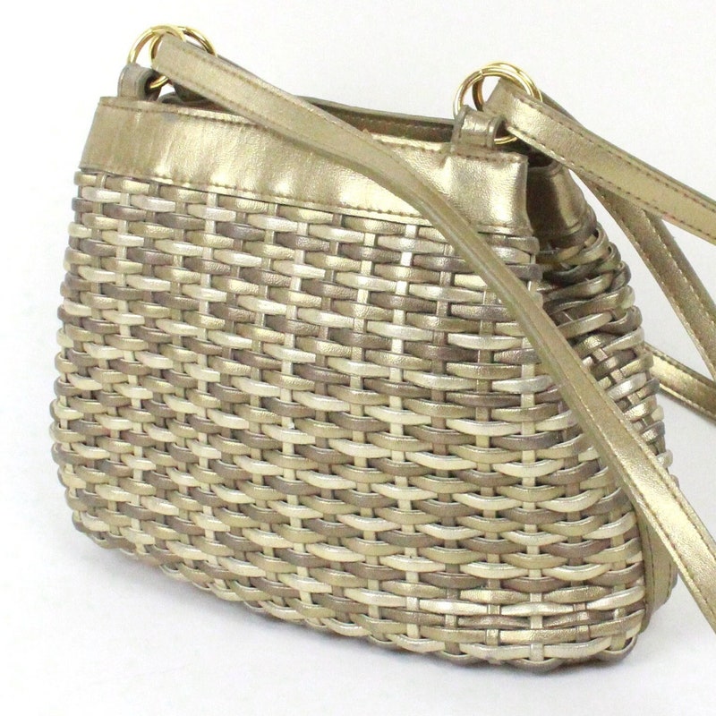 Metallic Woven Bag - Etsy
