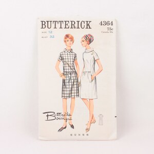 1960s Butterick 4364 // One Piece Dress - Etsy