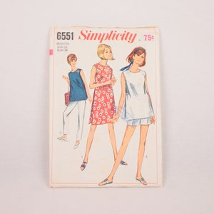 1960s Simplicity 6551 // Maternity Dress or Tunic and - Etsy