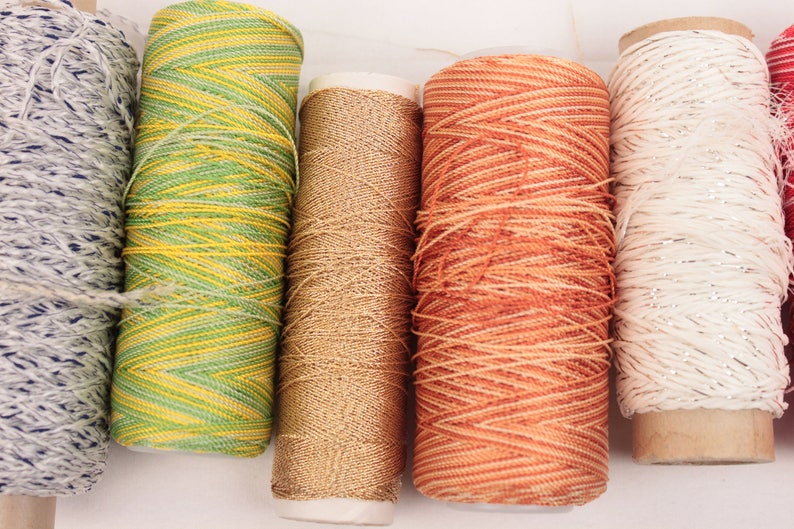 Crochet Thread Lot // 12 Pc // Metallic // Variegated - Etsy