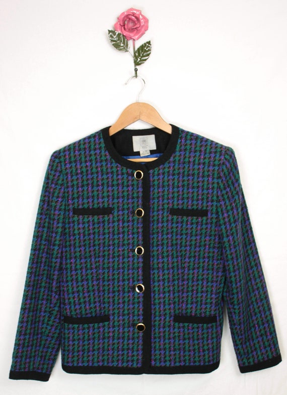 80s 90s plaid blazer // iconic style // Amanda Smith … - Gem