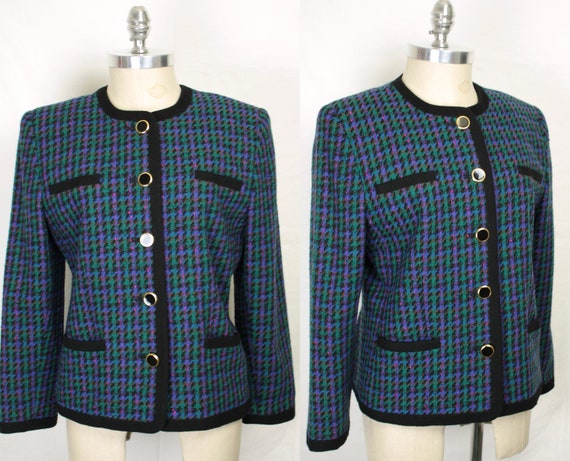 80s 90s plaid blazer // iconic style // Amanda Smith … - Gem