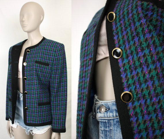 80s 90s plaid blazer // iconic style // Amanda Smith … - Gem