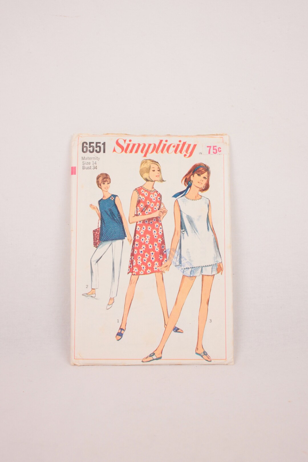 1960s Simplicity 6551 // Maternity Dress or Tunic and - Etsy