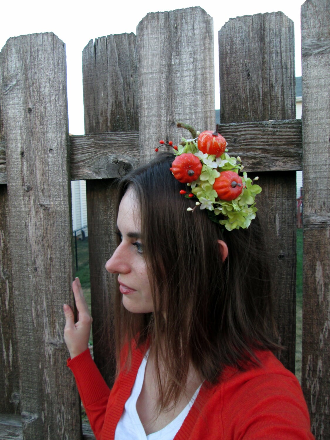Vintage Inspired Fall Floral Headband - Hay Ride Hoedown Headpiece ...