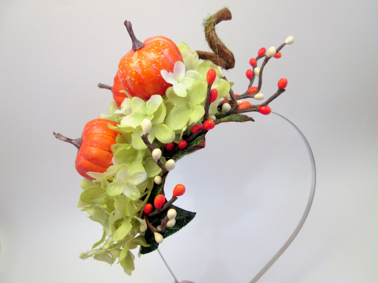 Vintage Inspired Fall Floral Headband - Hay Ride Hoedown Headpiece ...