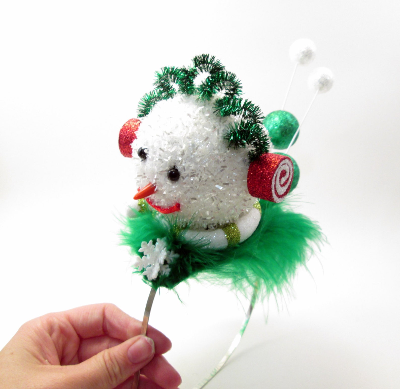 Wacky Tacky Red and Green Snowman Themed Holiday Party Hat - Crazy Elf ...