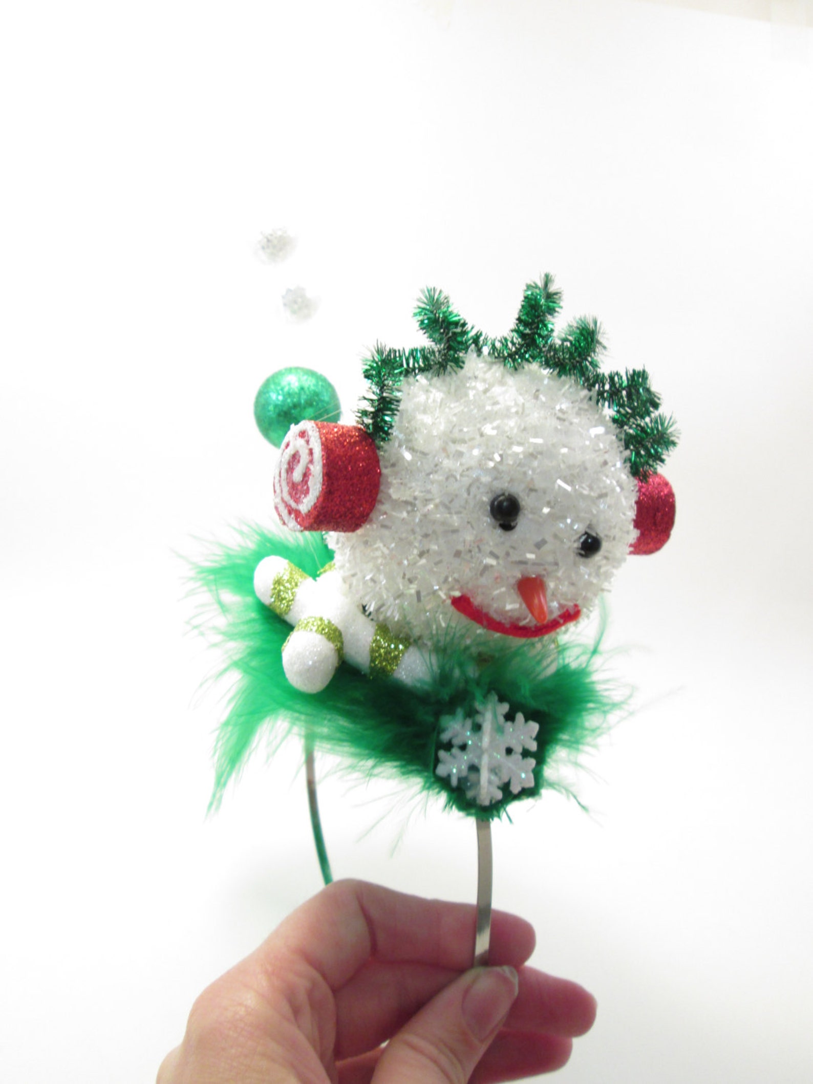 Wacky Tacky Red and Green Snowman Themed Holiday Party Hat - Crazy Elf ...