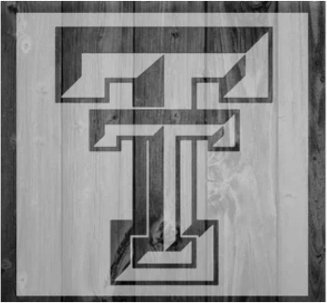 College Team Stencil, Reusable Plastic, *FAST SHIPPING* Multiple Sizes ...
