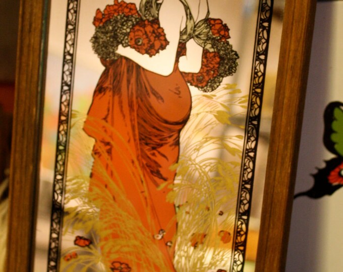 Mirror Print of Mucha 1903 -summer - Etsy
