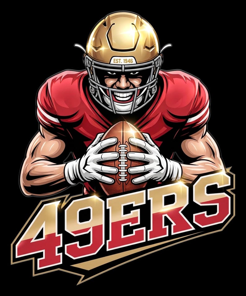 49ers SVG PNG | San Francisco 49ers Football Shirt Design | Game Day ...