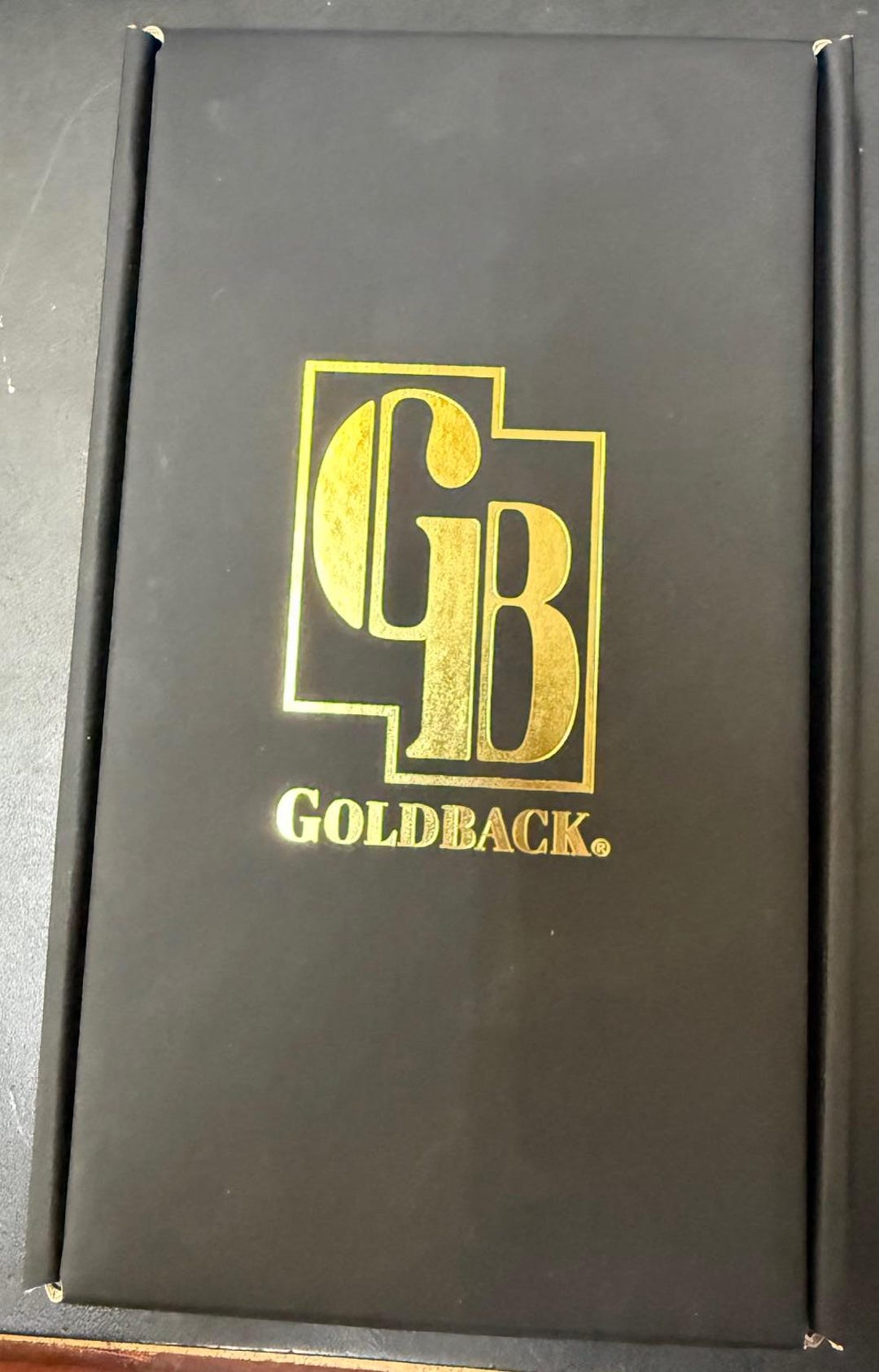 Goldback Gold Note Box With Insert - Holds All Goldback 24KT Aurum ...