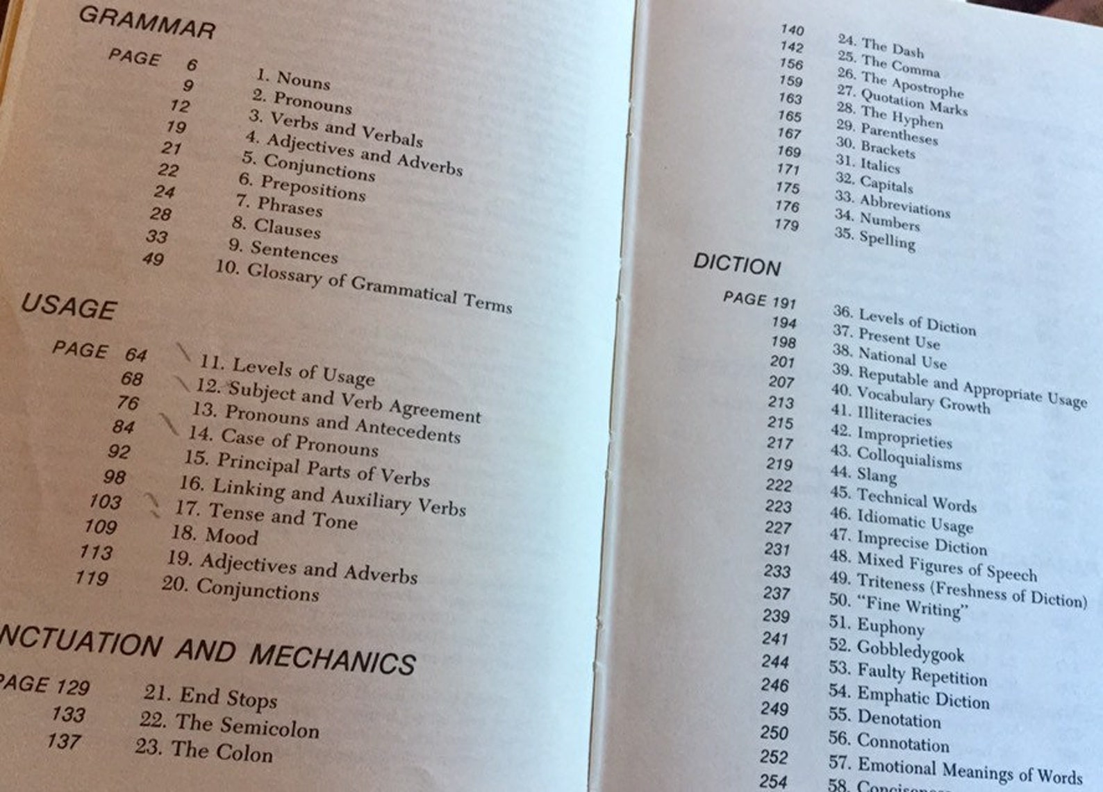 HANDBOOK OF ENGLISH vintage textbook Canada grammar usage | Etsy