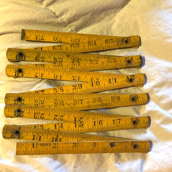 Folding Wood Ruler - Etsy