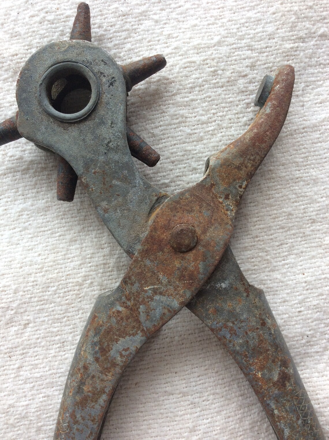 LEATHER PUNCH TOOL Vintage Rusty Hand Tool Industrial Metal | Etsy