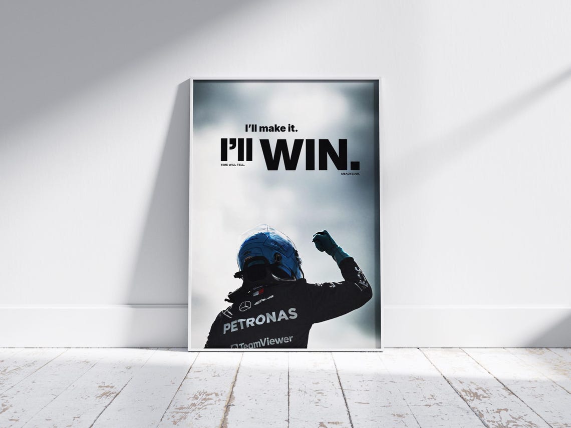 Formula One Printable Poster, Motivation, F1 Player Quotes - Digital ...