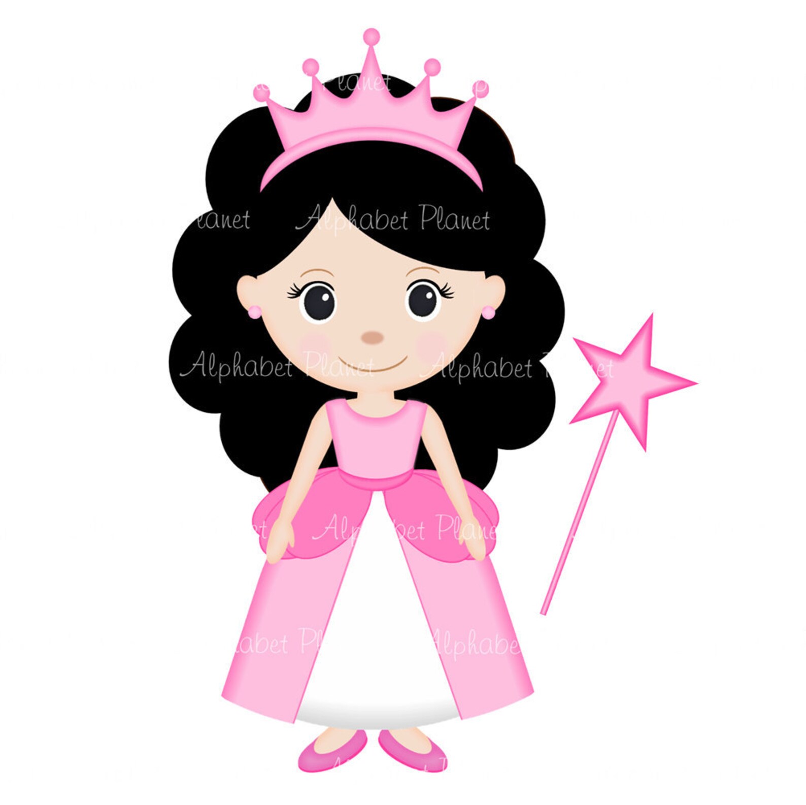 Pink Princess Element Digital Clip Art Clipart Personal and - Etsy