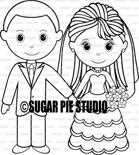 Bride And Groom Clip Art Black And White