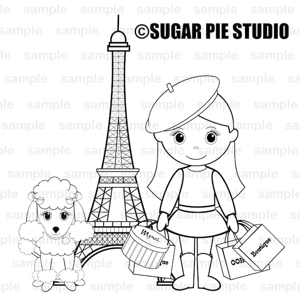 Paris Clip Art Set - Etsy