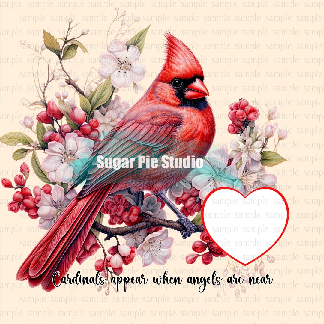 Memorial Sublimation Slate Design - Glass Frame Png- Cardinals Appear ...