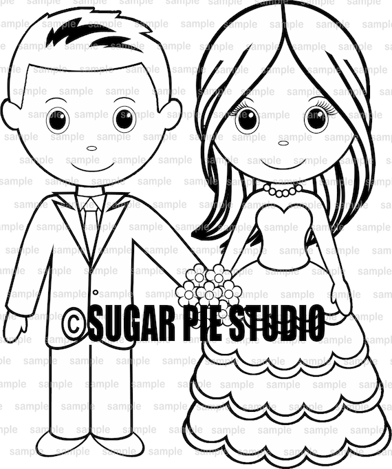 Bride And Groom Clipart Black And White
