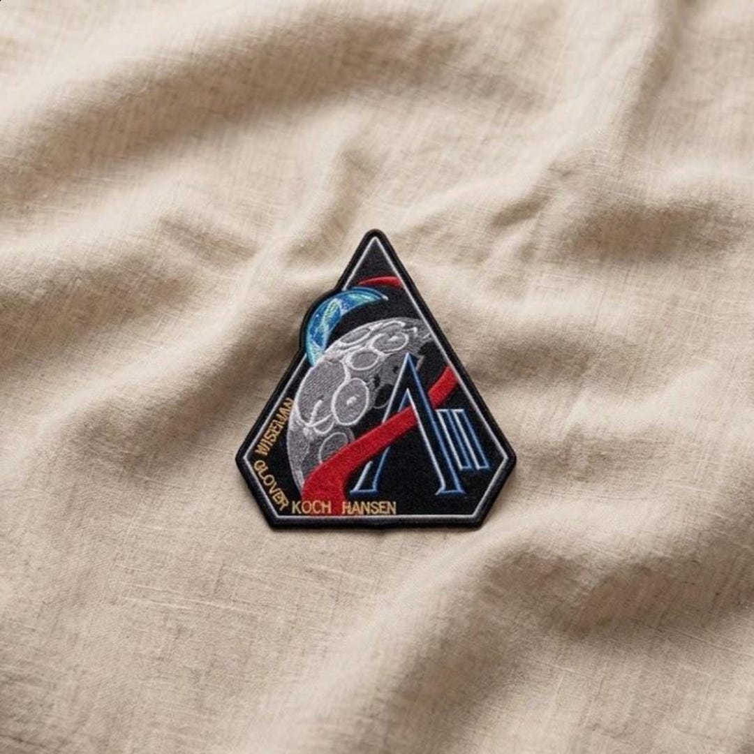 Artemis II NASA Mission Patch, Space Program Embroidered Patch, Astronaut Rocket Patch, NASA ...
