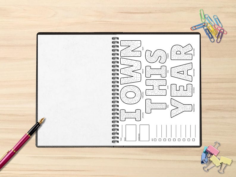 2026 Workout Tracker, Year in Pixels Coloring Journal, Healthy Habits ...