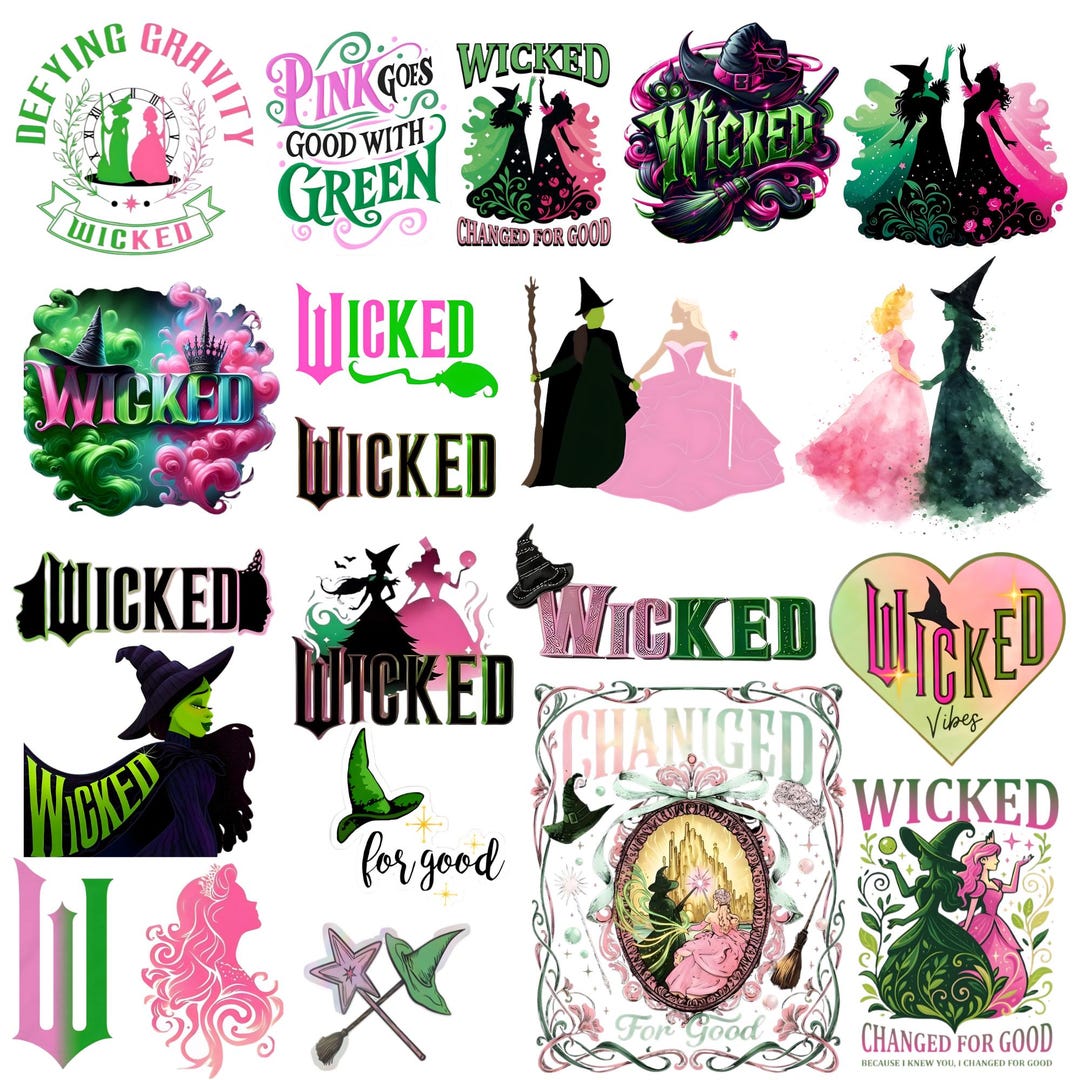 Wicked Png,wicked Movie Png,wicked Pink and Green Svg Png,i Have Been ...