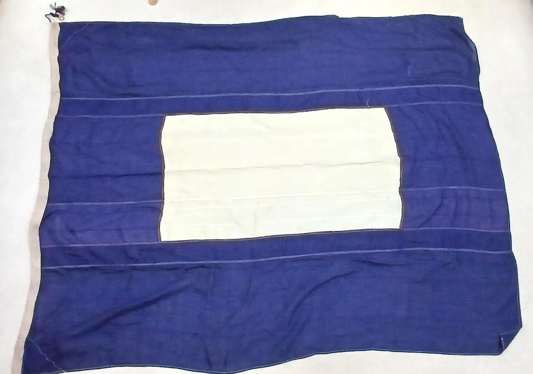 Vintage Blue Peter Nautical Flag, Navy Papa Signal Flag - Etsy