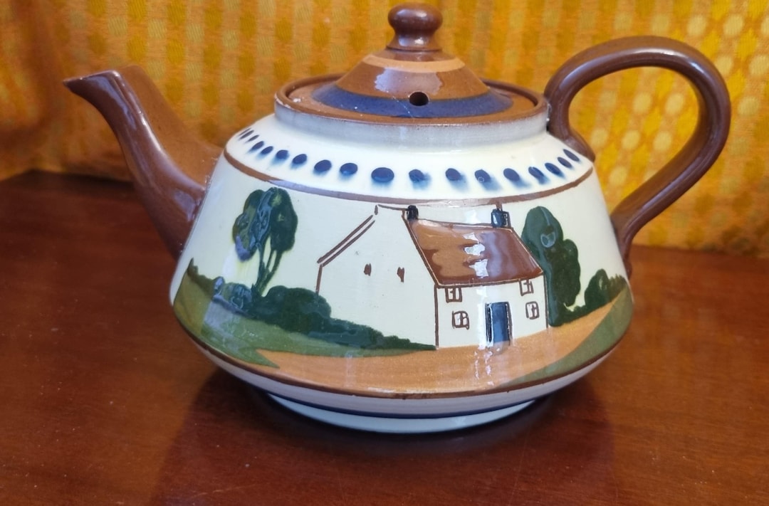 Vintage Devon Mottoware Teapot: Torquay Earthenware Pottery ...
