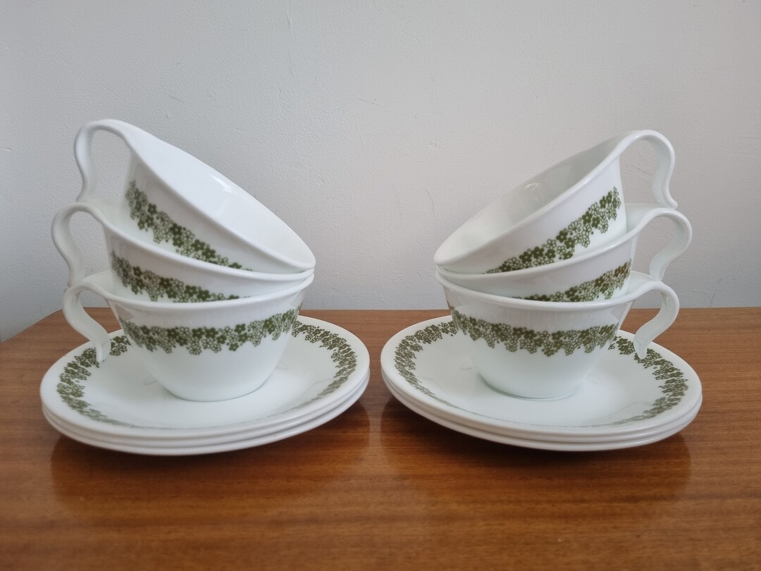 Corelle by Corning Tea Cups and Saucers - Etsy