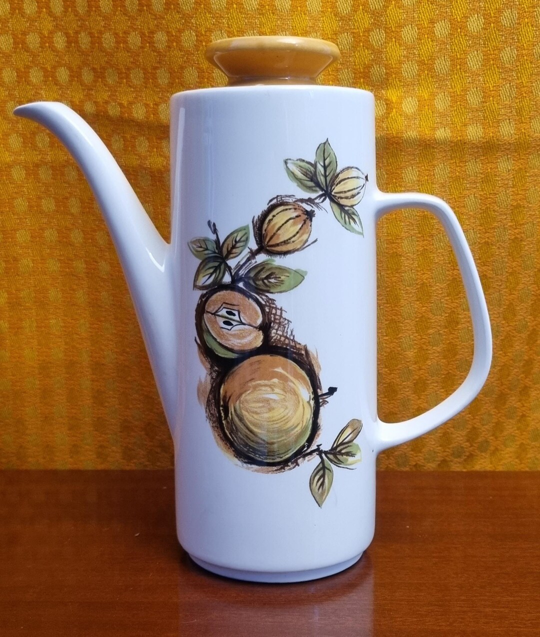 Vintage J&G Meakin 'eden' Coffee Pot: Mid-century Autumnal Ceramic ...