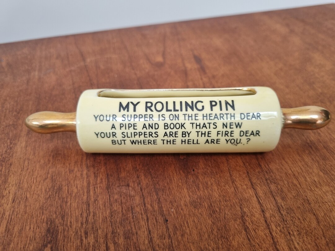 Mini Ceramic Rolling Pin Posey Vase With Verse - Etsy