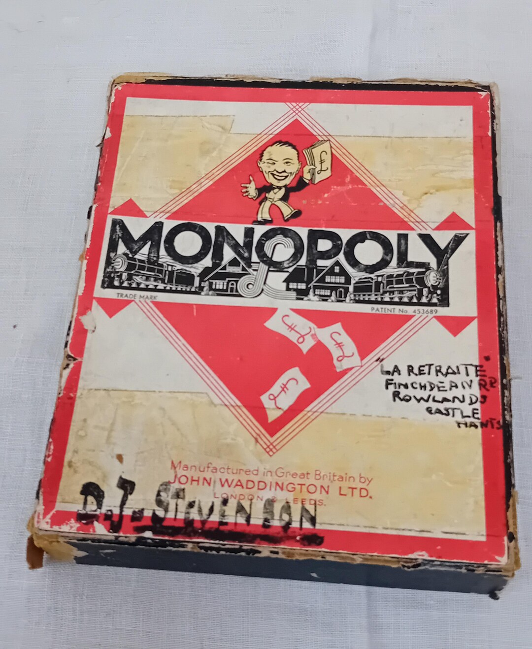 Monopoly Set, 1940s WWII Monopoly Pieces, Vintage Gaming, World War Two ...