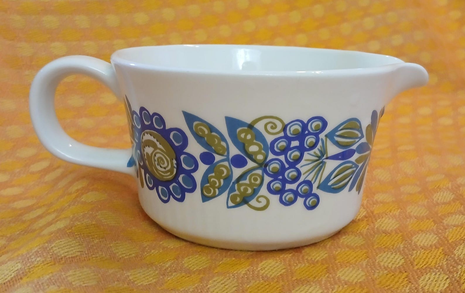 Figgjo Flint Turi-design Gravy Jug: Vintage Norwegian Floral Gravy Boat ...