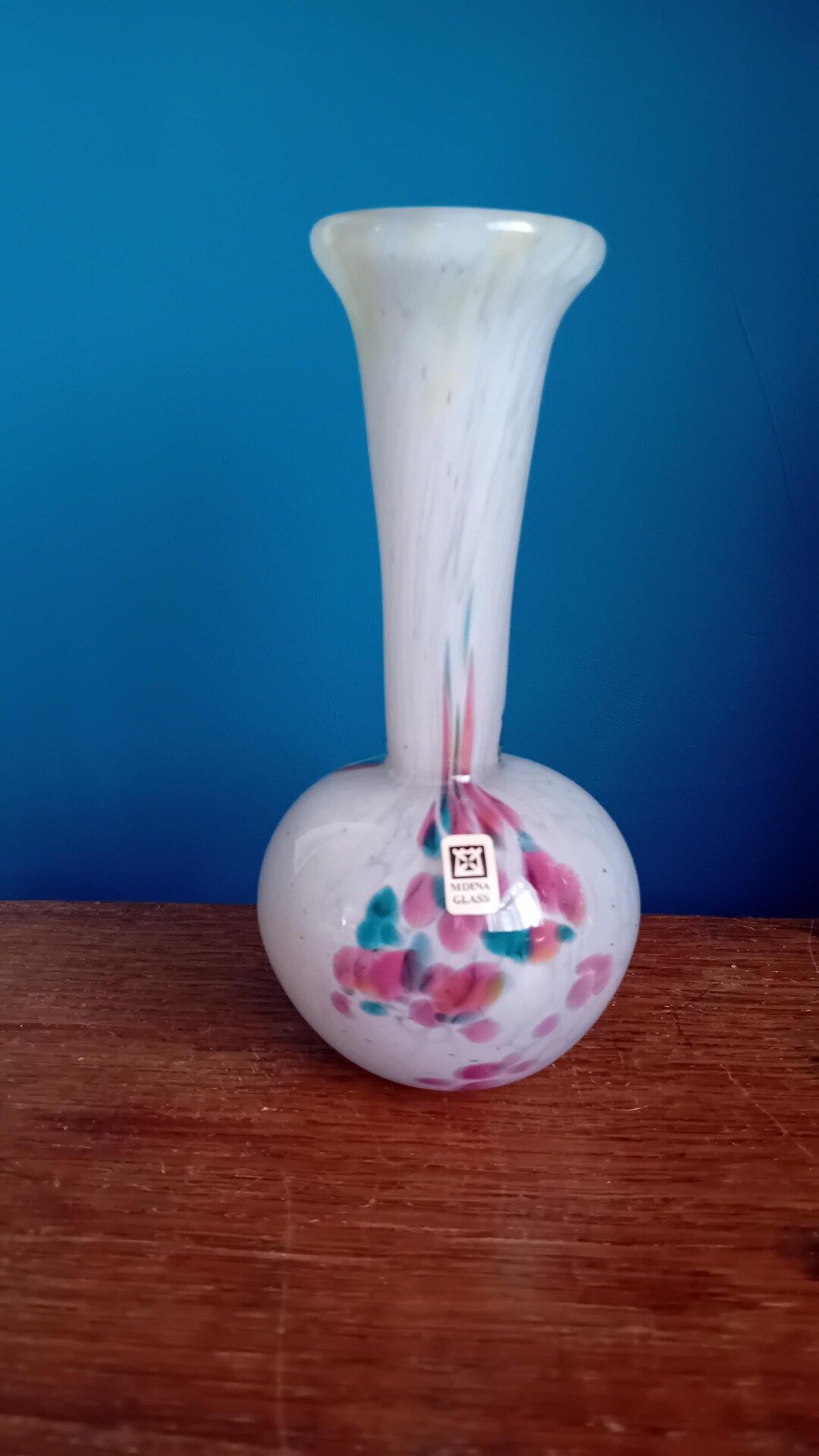 Mdina Glass Bud Vase, Stem Vase, Art Glass Vase, Maltese Glassware ...