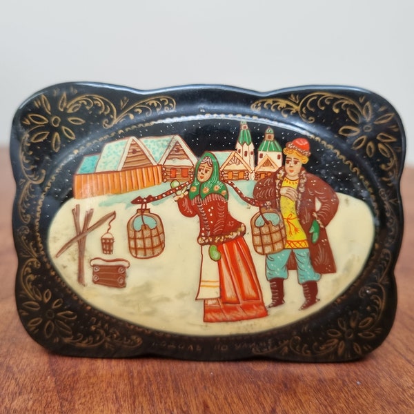 Russian Paper Mâché Box - Etsy UK